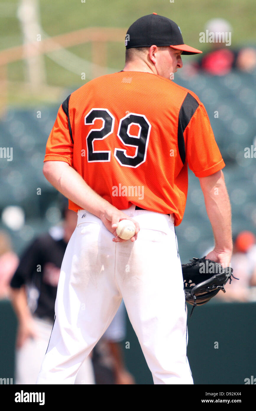 June 9, 2013 - June 09, 2013 #29 Bowie Baysox Pitcher Jacob Pettit ...