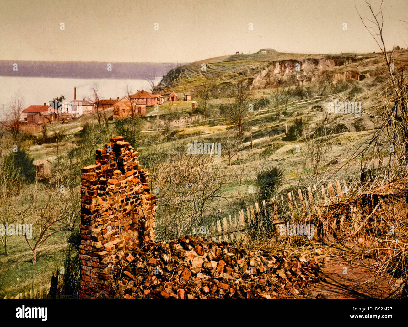 The Devil's backbone, Vicksburg, Mississippi, circa 1900 Stock Photo ...