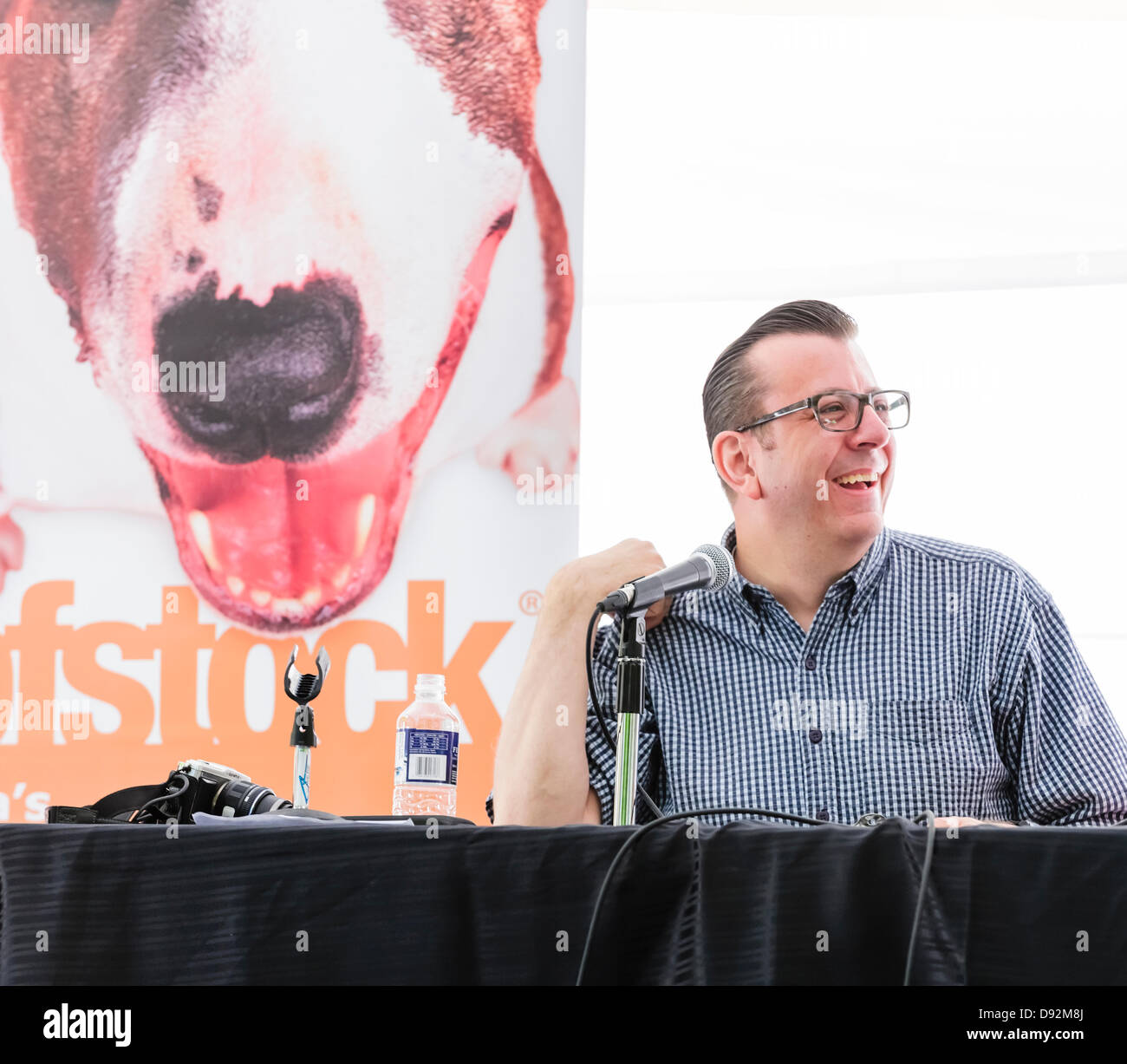 Toronto, Canada, June 9, 2013. Movie critic Richard Crouse smiling ...