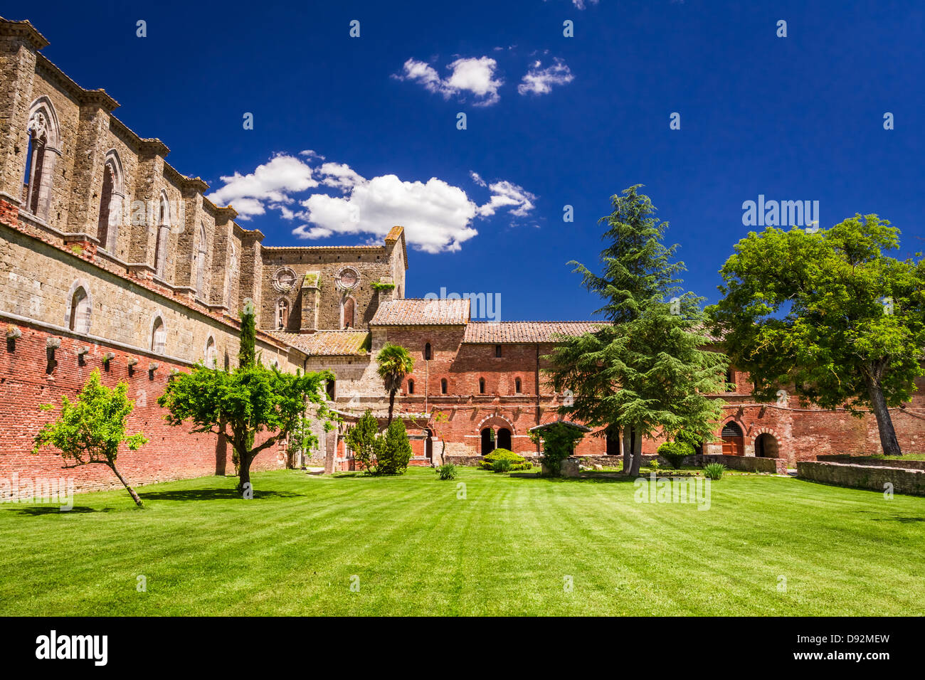 Ruins of an old monastery in Tuscany Stock Photo - Alamy