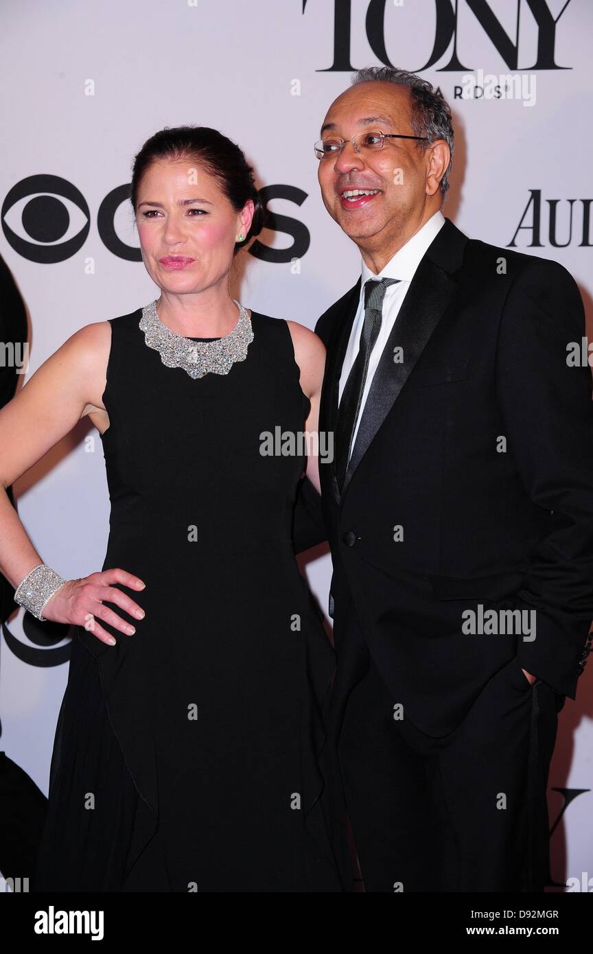 New York, USA. June 9th, 2013. Maura Tierney, George C. Wolfe at ...