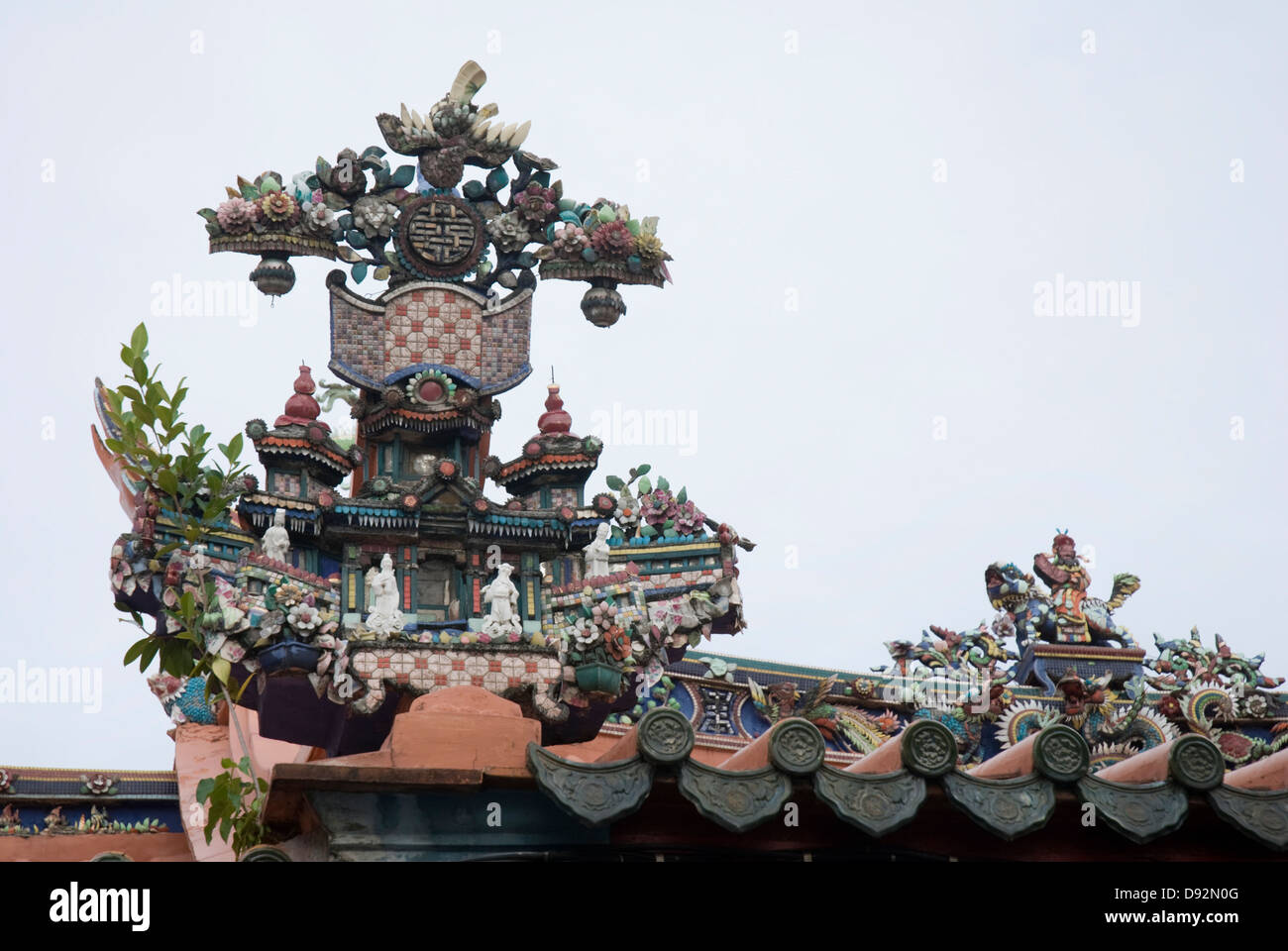 Roof details of Fook Teik Chinese Temple Gorgetown world heritage ...