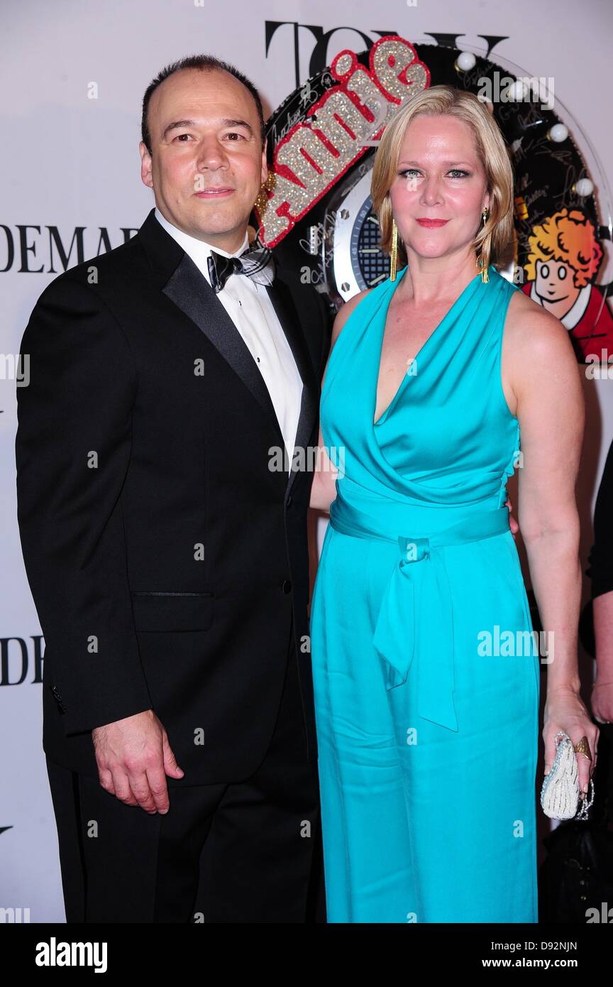 New York, USA. June 9th, 2013. Danny Burstein, Rebecca Luker at ...