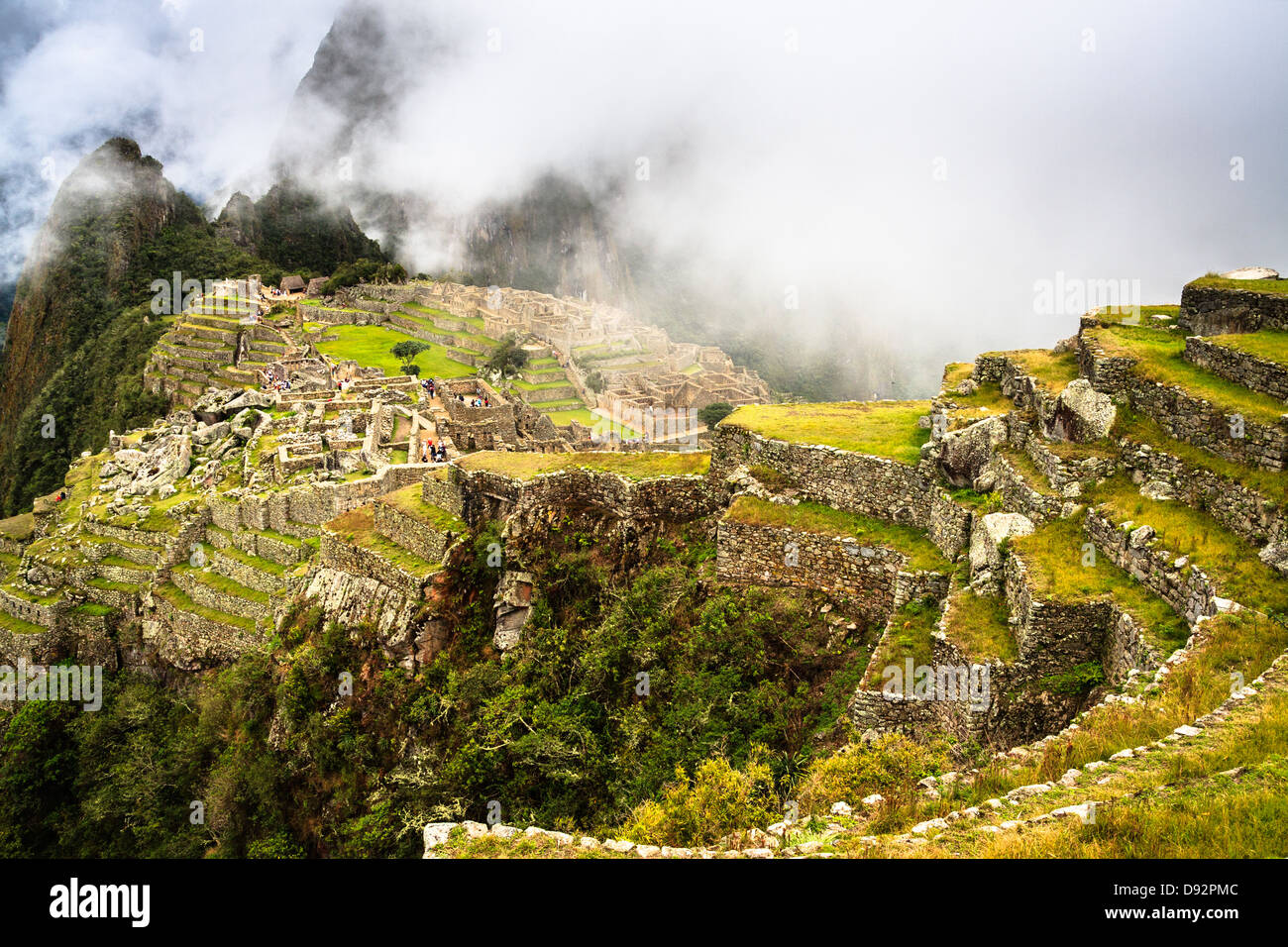 View of the Lost Incan City of Machu Picchu near Cusco, Peru Stock ...