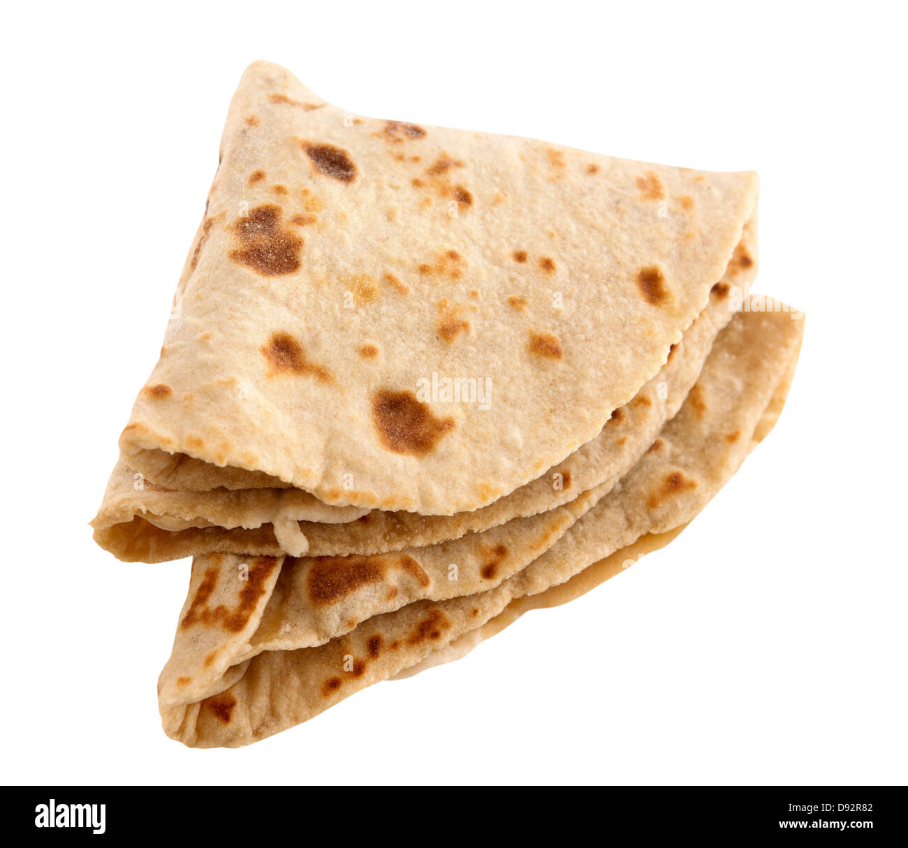 Chapati, chapathi, chapatti or flatbread, famous indian basic food ...