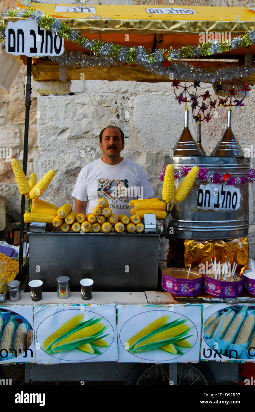 A Palestinian vendor selling Salep or Sahlab Middle Eastern Pudding in ...