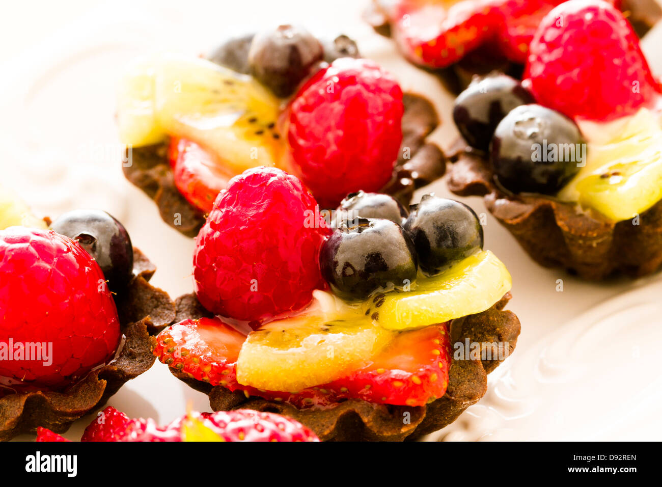 Assorted fruit tartlets hi-res stock photography and images - Alamy
