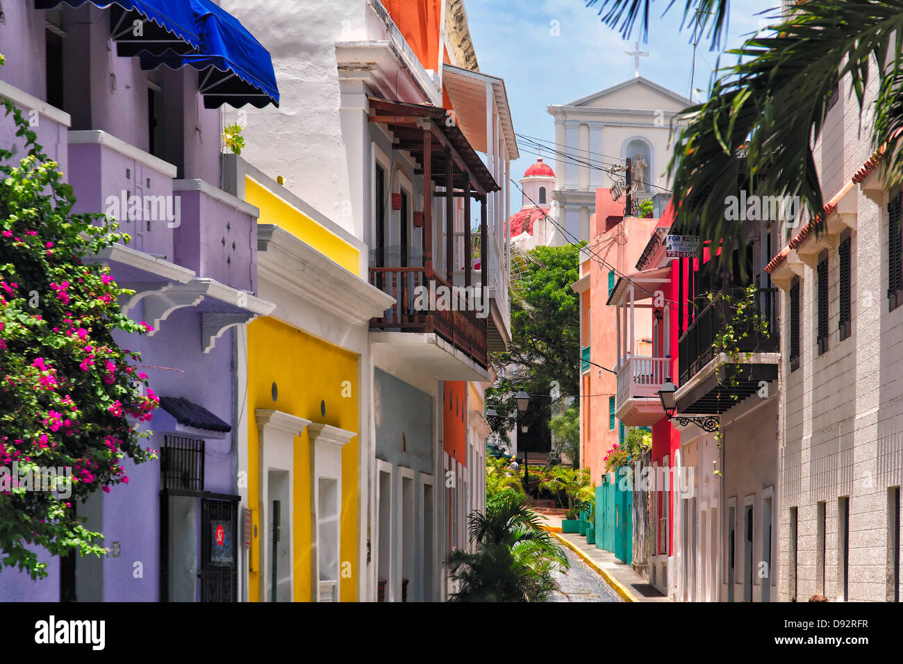 Colorful Streets of Old San Juan, Puerto Rico Stock Photo - Alamy