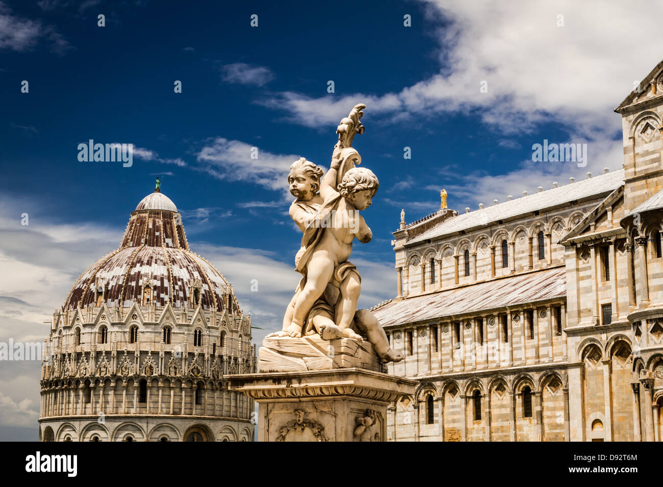 Beautiful ancient monuments in Pisa at summer Stock Photo - Alamy