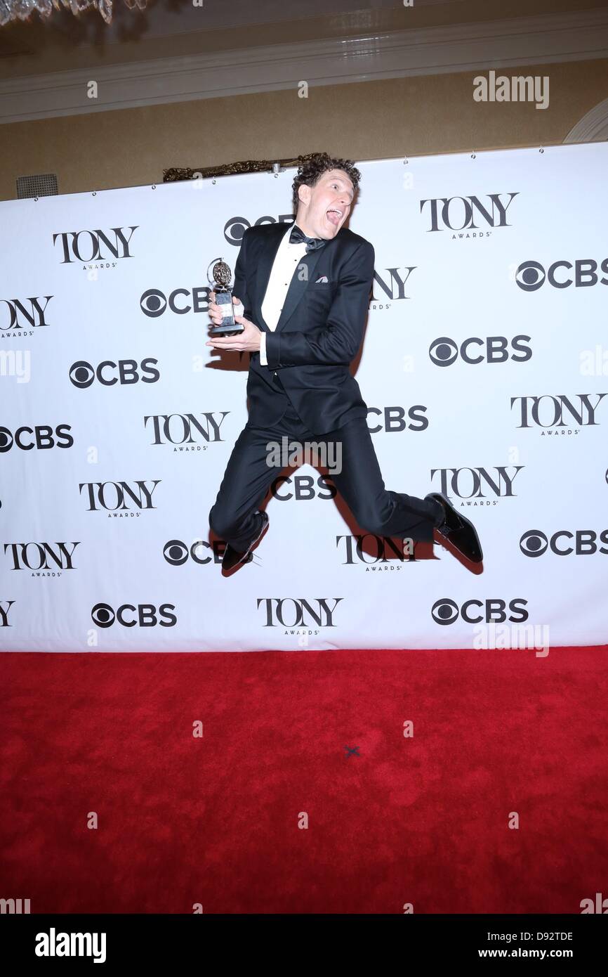 New York, USA. June 9th, 2013. Gabriel Ebert in the press room for The ...