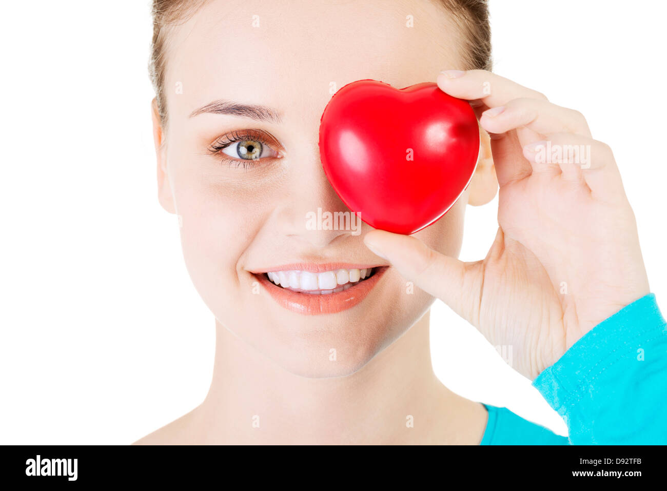 Girl hand over heart hi-res stock photography and images - Alamy