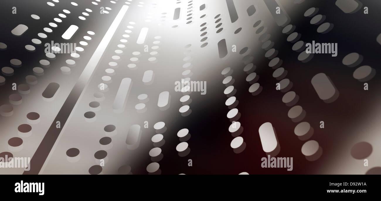 Various dots and dashes on a shiny transparent surface Stock Photo - Alamy