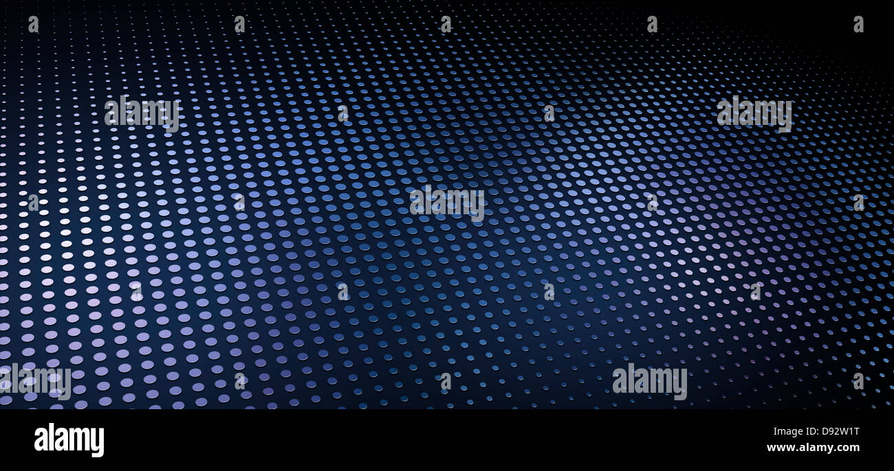 A pattern of metallic dots on a dark blue background Stock Photo - Alamy