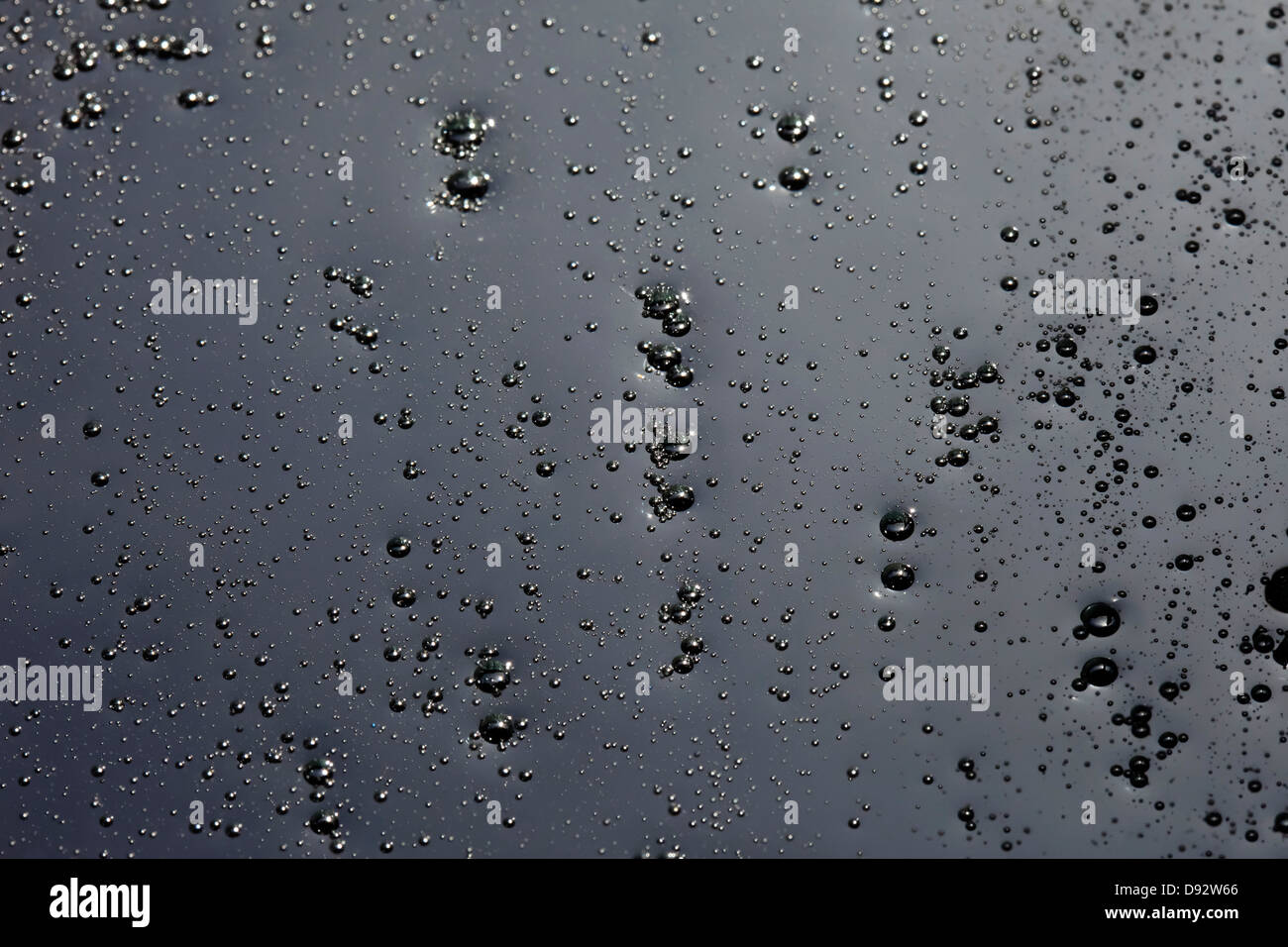 Condensation on a black background Stock Photo - Alamy
