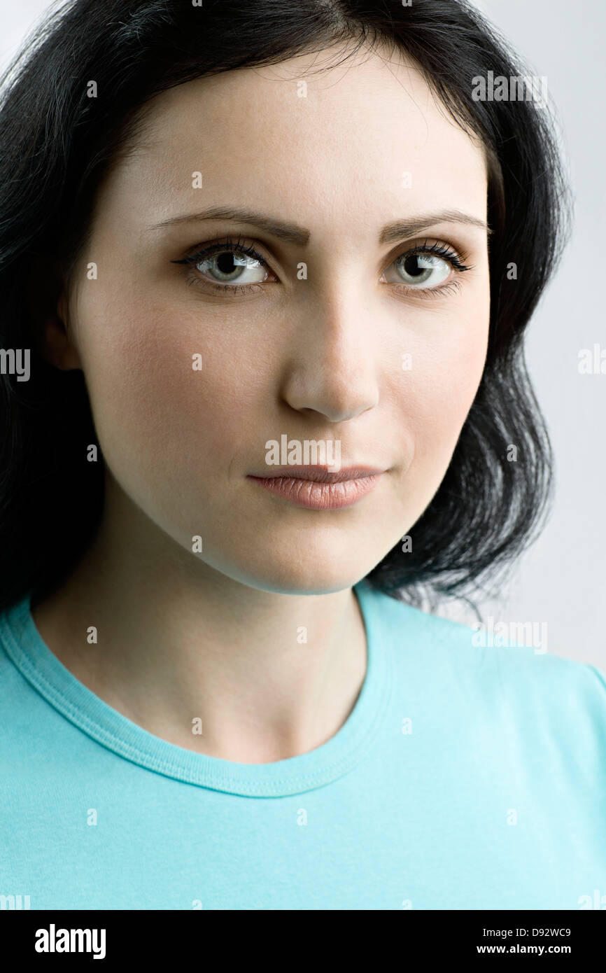 Beautiful green eyes woman hi-res stock photography and images - Alamy