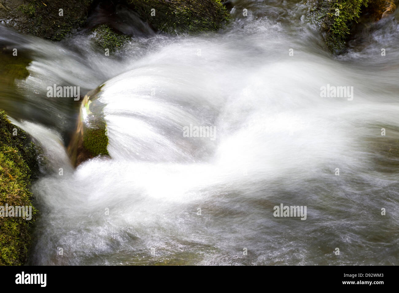 Flowing river water River Dart Devon England Stock Photo - Alamy