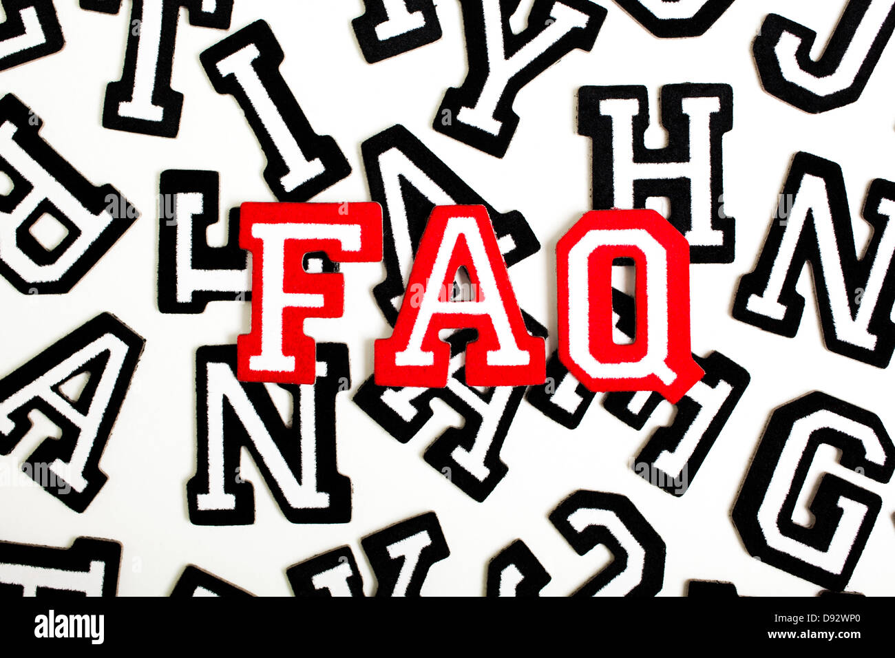 Black faq hi-res stock photography and images - Alamy