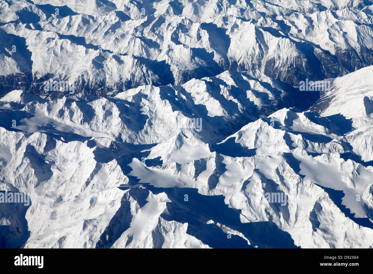 View of snowy alps, Switzerland Stock Photo - Alamy