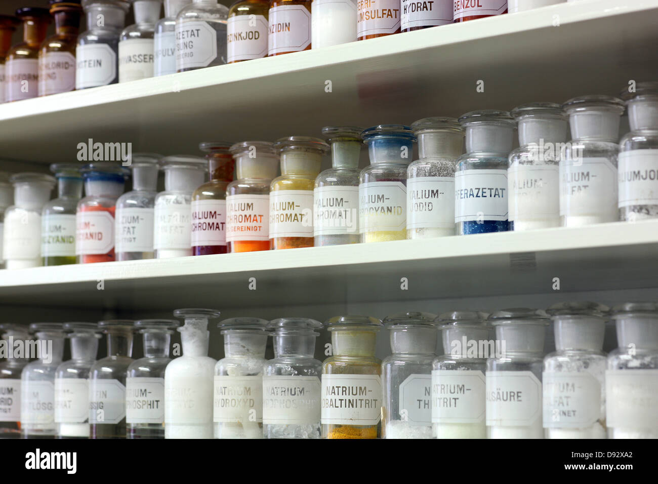 A collection of elements and minerals in a chemist lab Stock Photo - Alamy