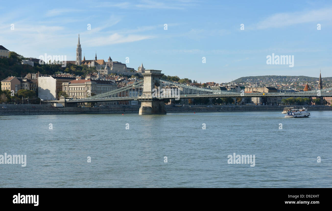 Elizabeth Bridge Danube River Budapest Hungary Europe Stock Photo - Alamy