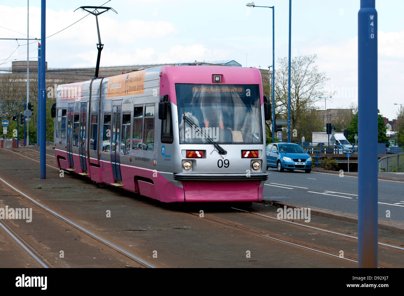 Midland Metro tram, Wolverhampton, West Midlands, England, UK Stock ...