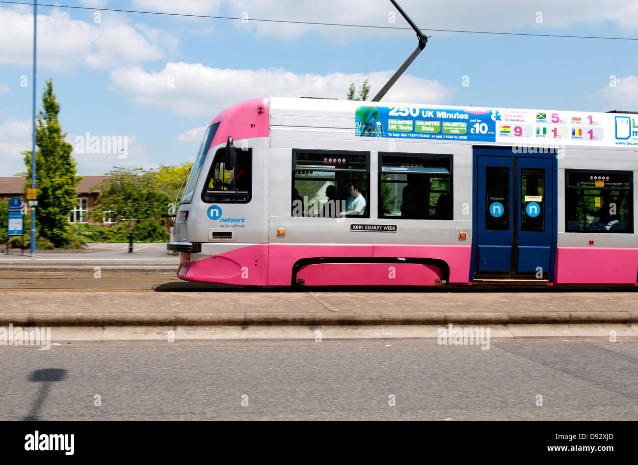 Midland Metro tram, Wolverhampton, West Midlands, England, UK Stock ...