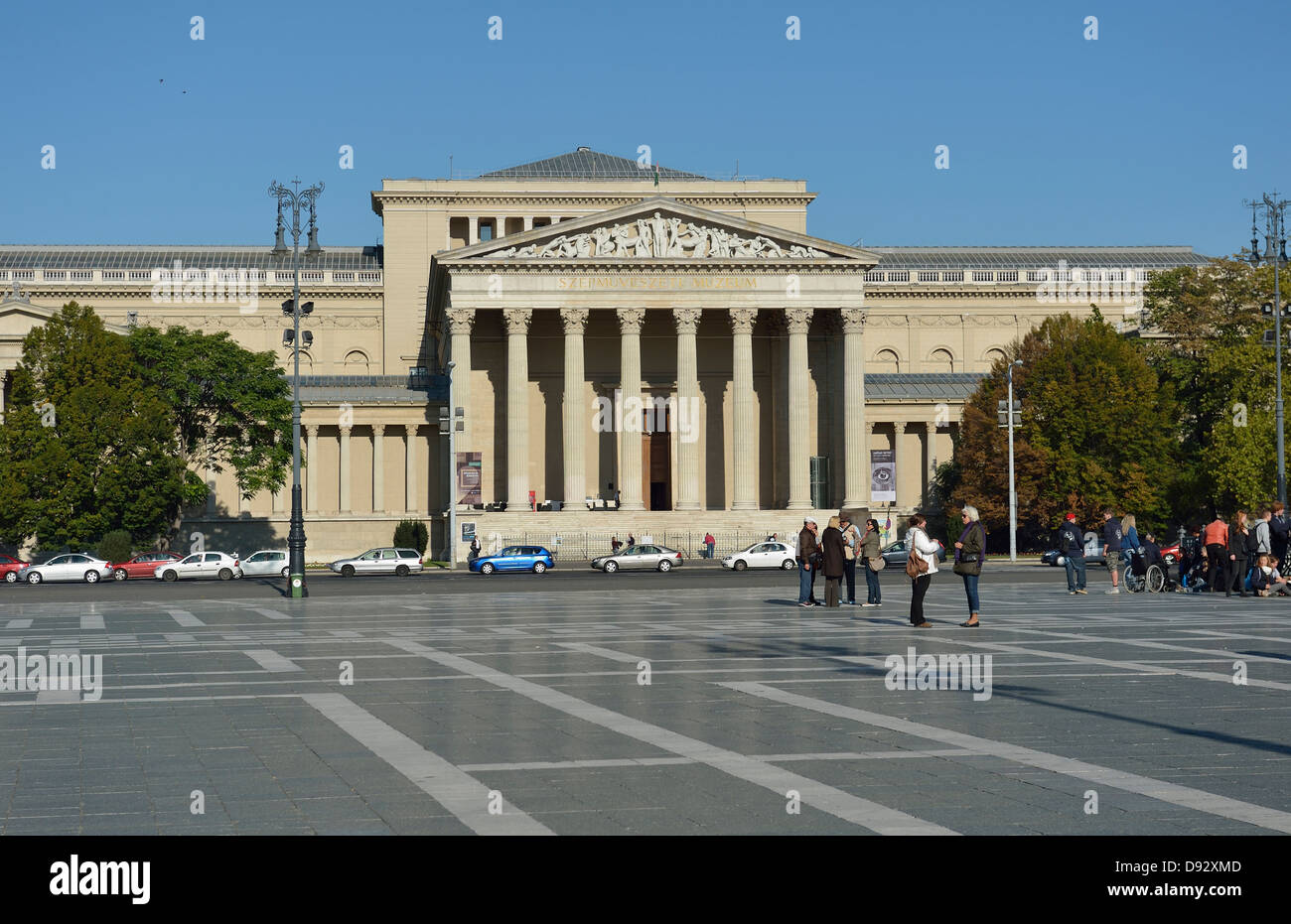 Heroes' Square Museum of Fine Arts Budapest Hungary Europe Stock Photo ...