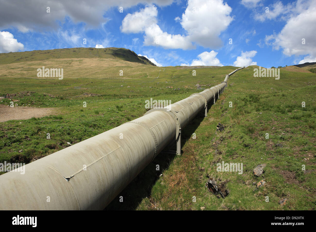 Over land pipes in Glen Lochay which are part of the Hydro-electric ... Over land pipes in Glen Lochay which are part of the Hydro-electric ...