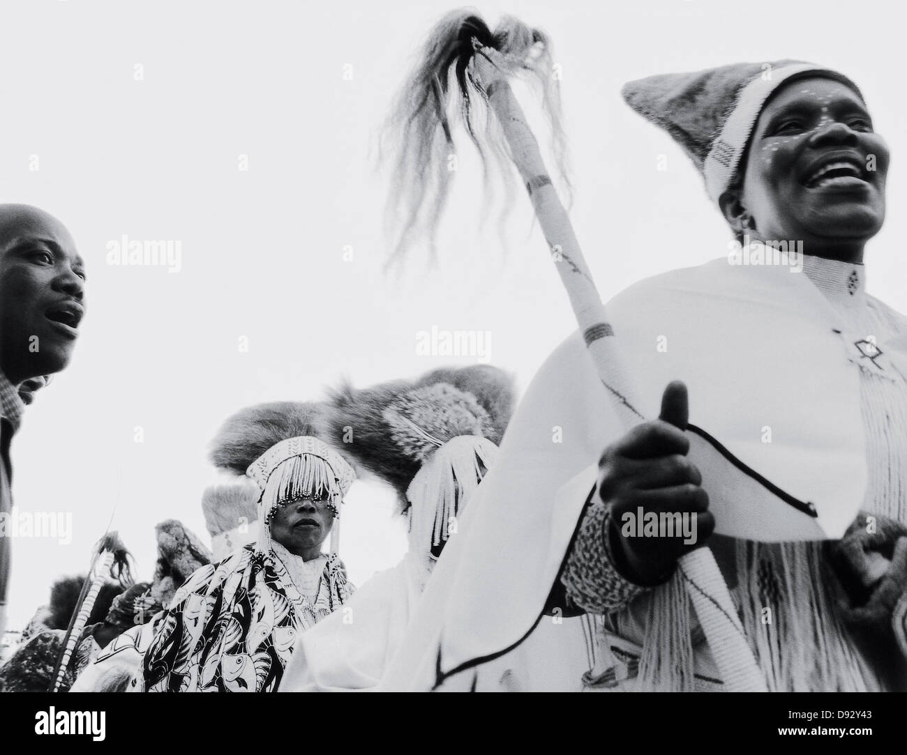 sacred ritual being performed in order initiates to become sangoma ...