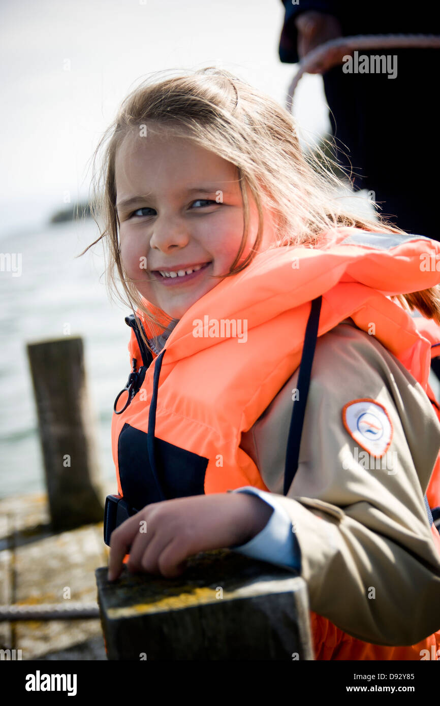 Girls wearing life vest hi-res stock photography and images - Alamy