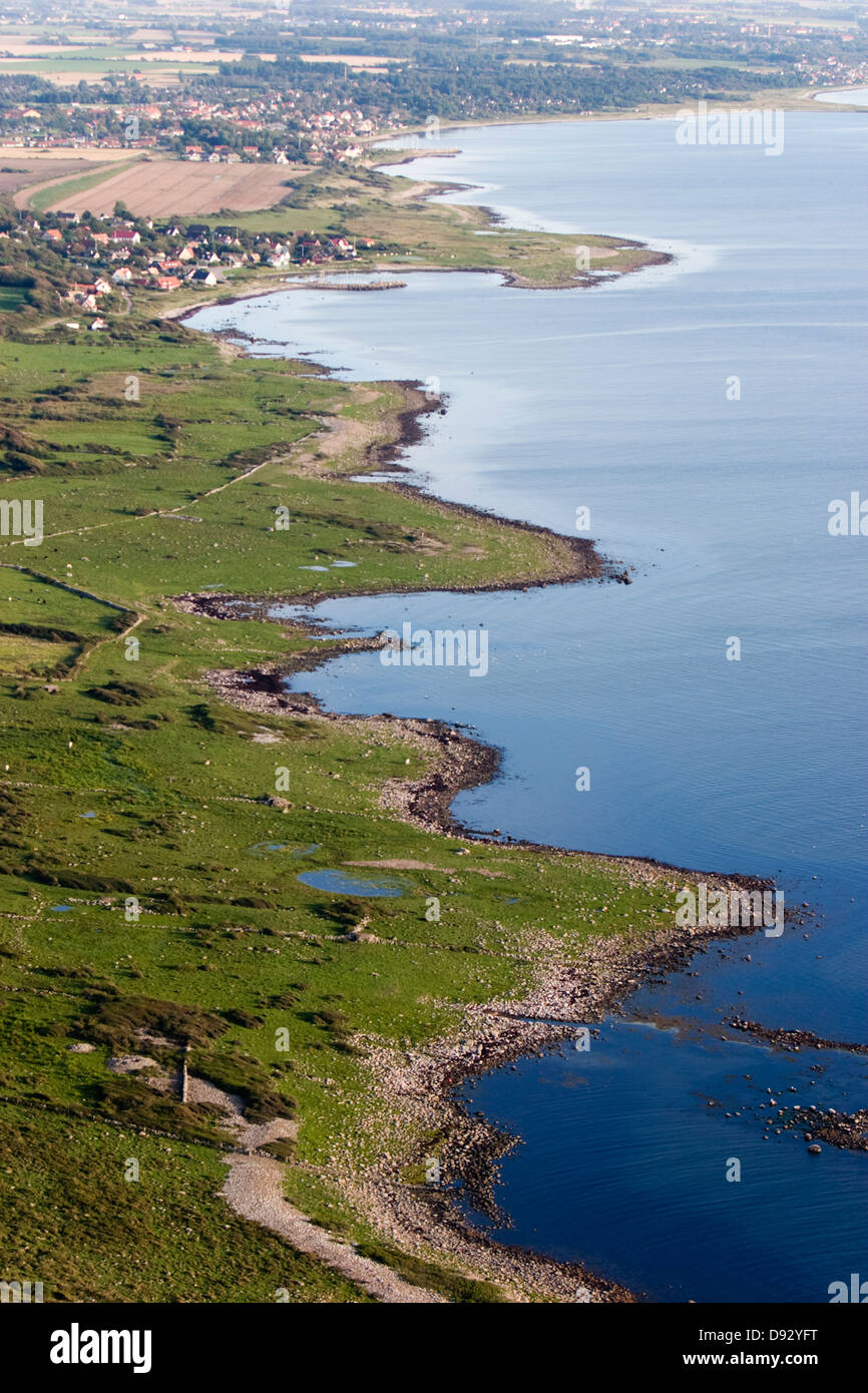 Aerial view of a coastal strip, Sweden Stock Photo - Alamy