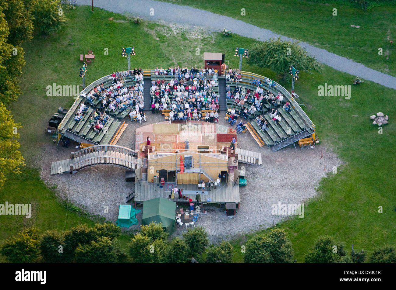 Aerial view of a theatre outdoors, Sweden Stock Photo - Alamy