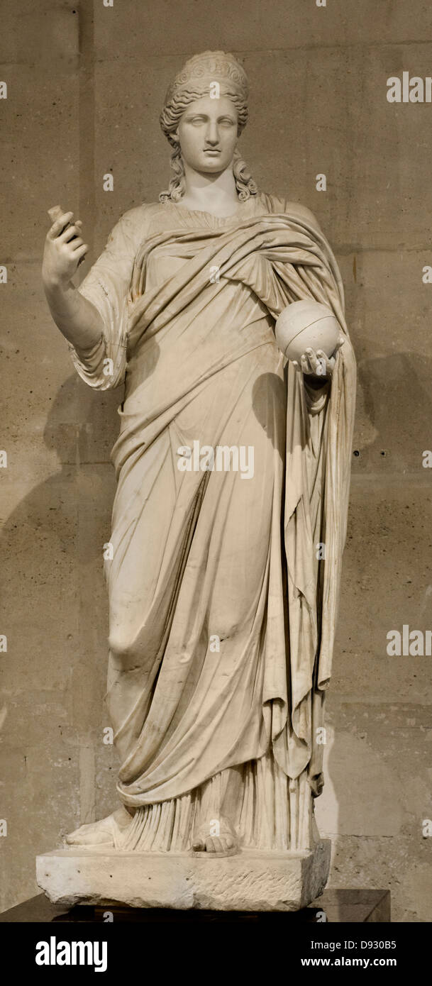 Goddess Junon II second century after J-C Paris, Louvre Museum Stock ...