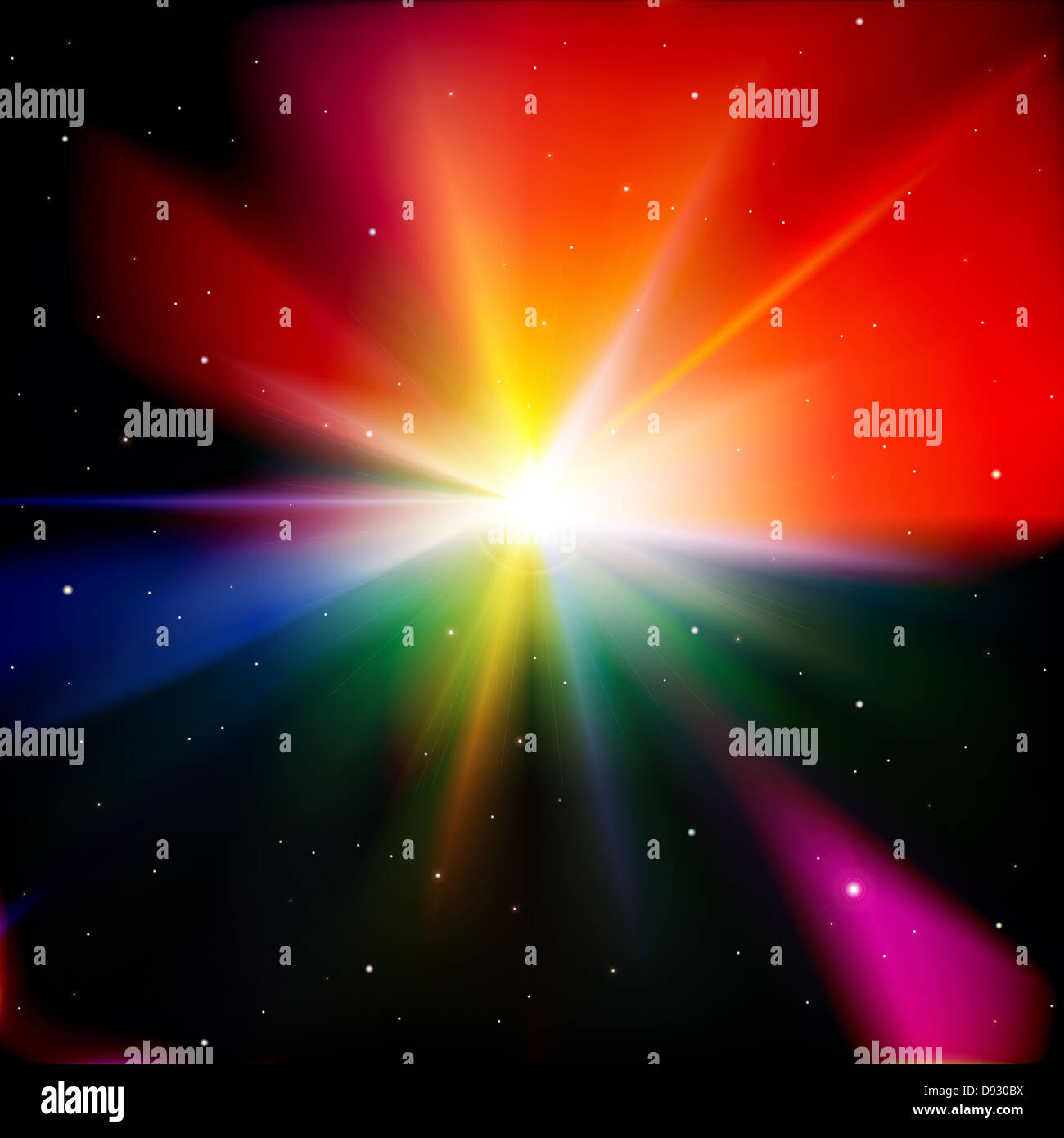abstract background with stars and supernova Stock Photo - Alamy
