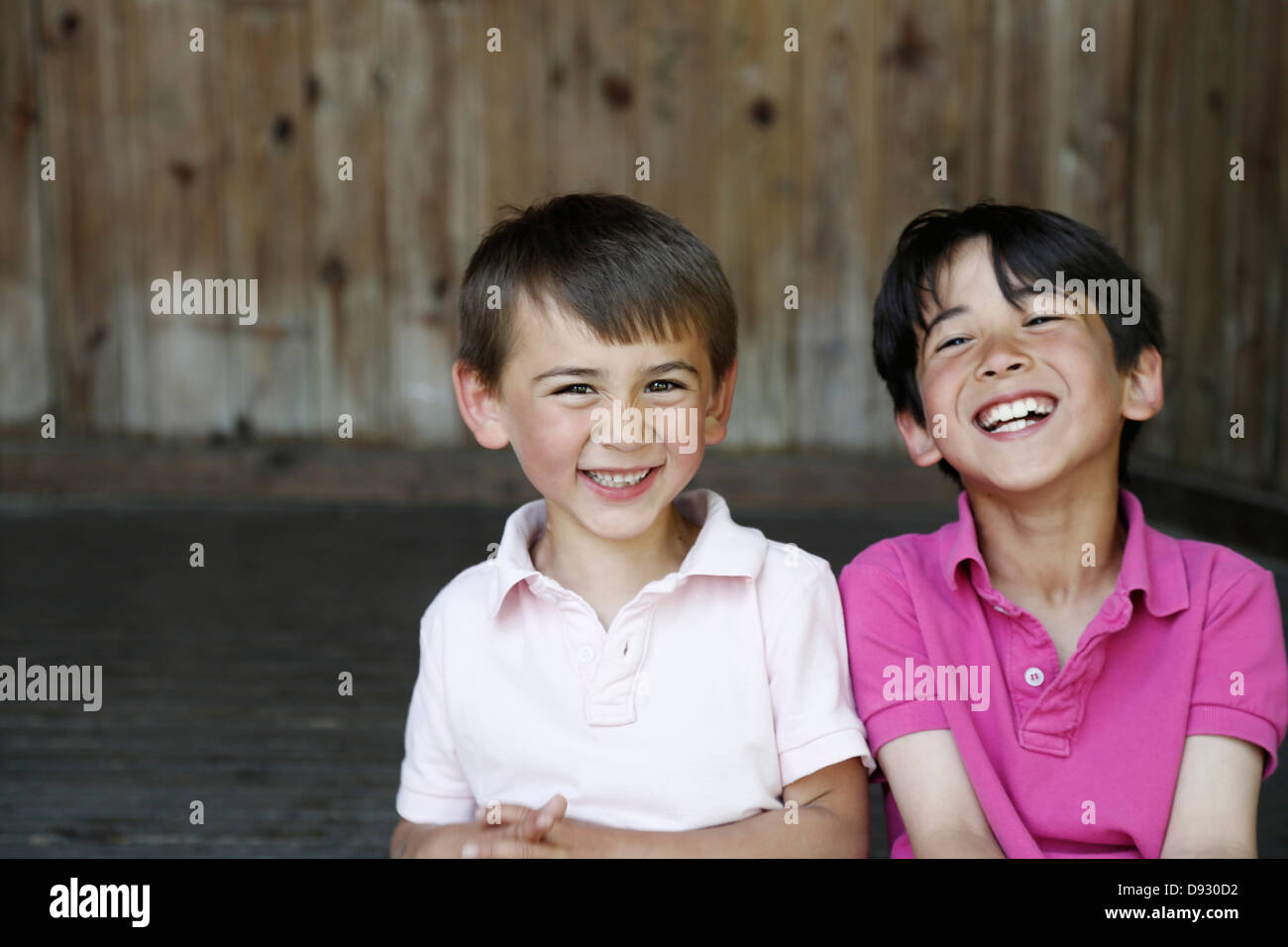 Two boys laughing hi-res stock photography and images - Alamy