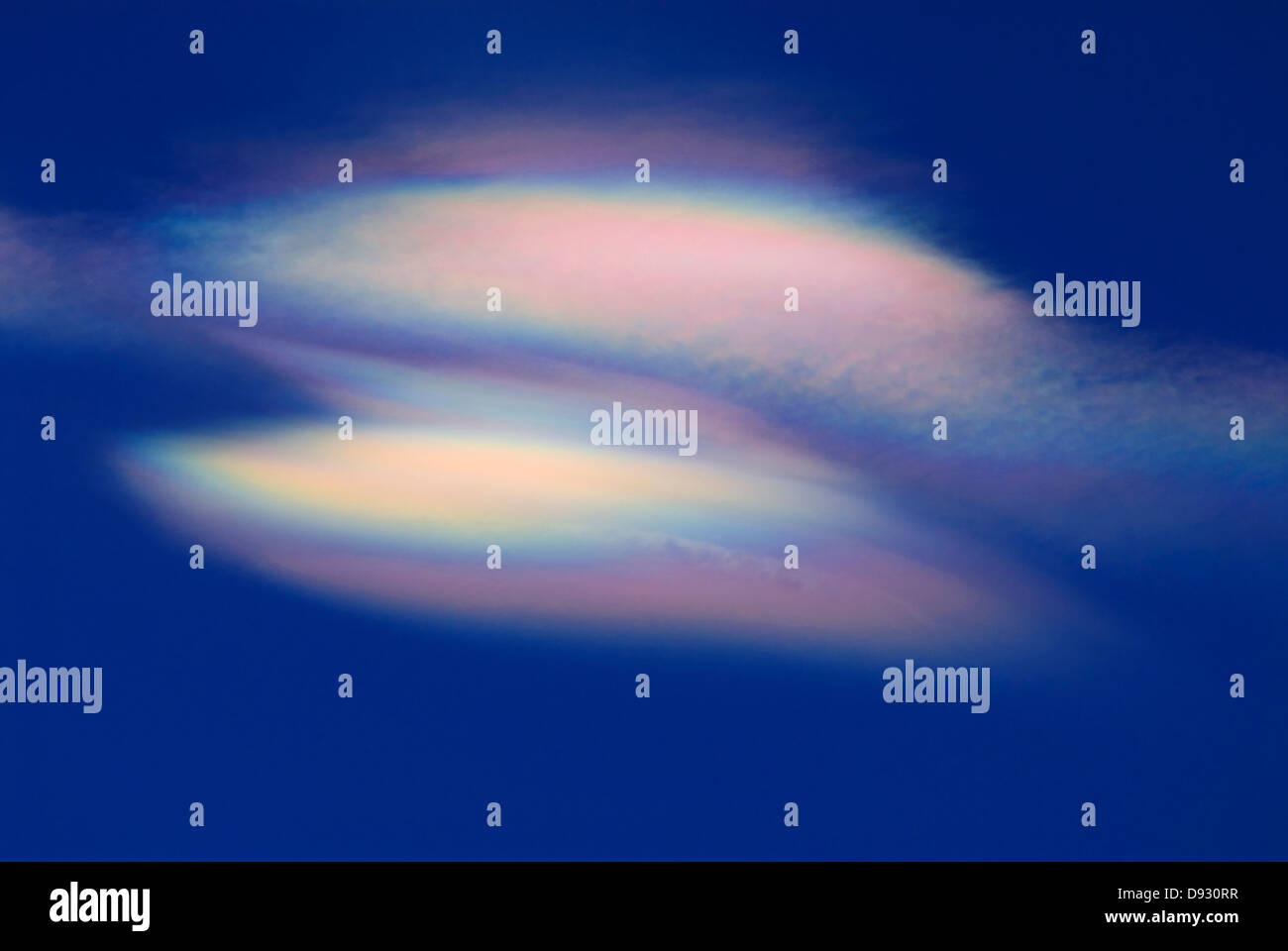 Pearl clouds on blue sky Stock Photo - Alamy