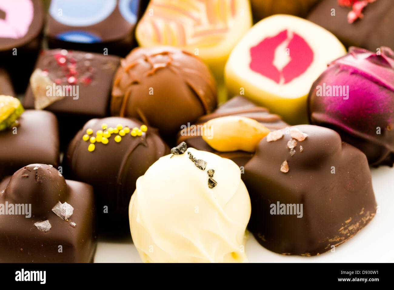 Assorted truffles at dessert bar Stock Photo - Alamy