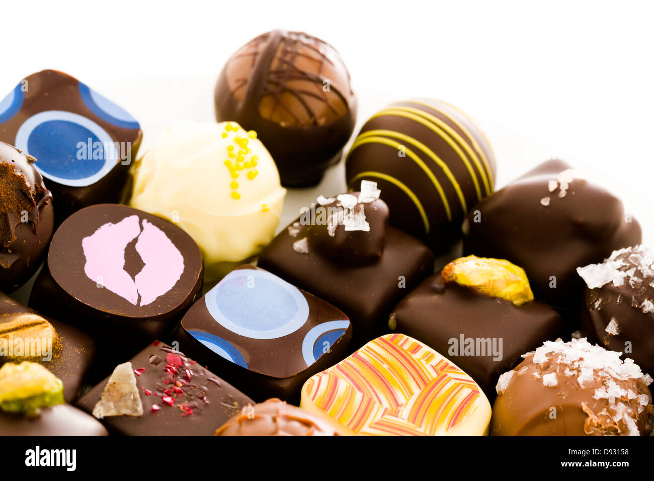 Assorted truffles at dessert bar Stock Photo - Alamy