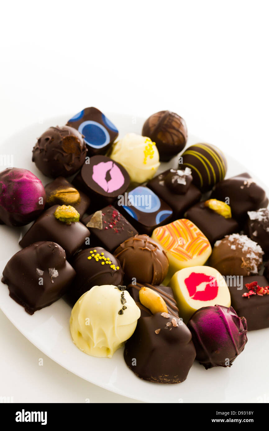 Assorted truffles at dessert bar Stock Photo - Alamy