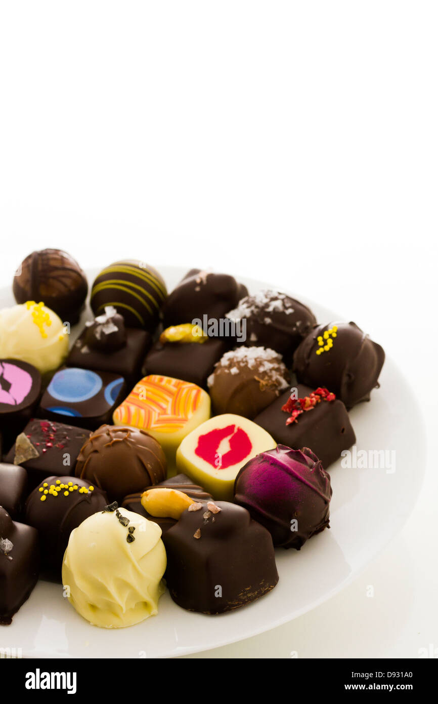 Assorted truffles at dessert bar Stock Photo - Alamy