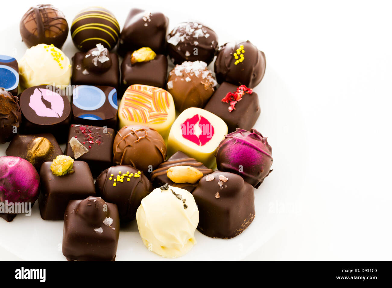 Assorted truffles at dessert bar Stock Photo - Alamy