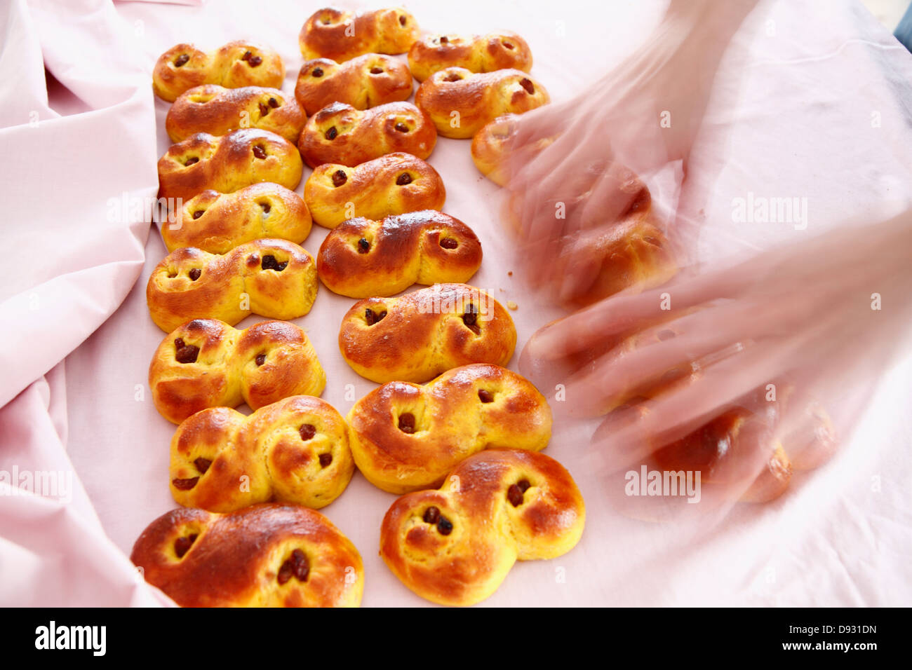 Hands making pastry Stock Photo - Alamy