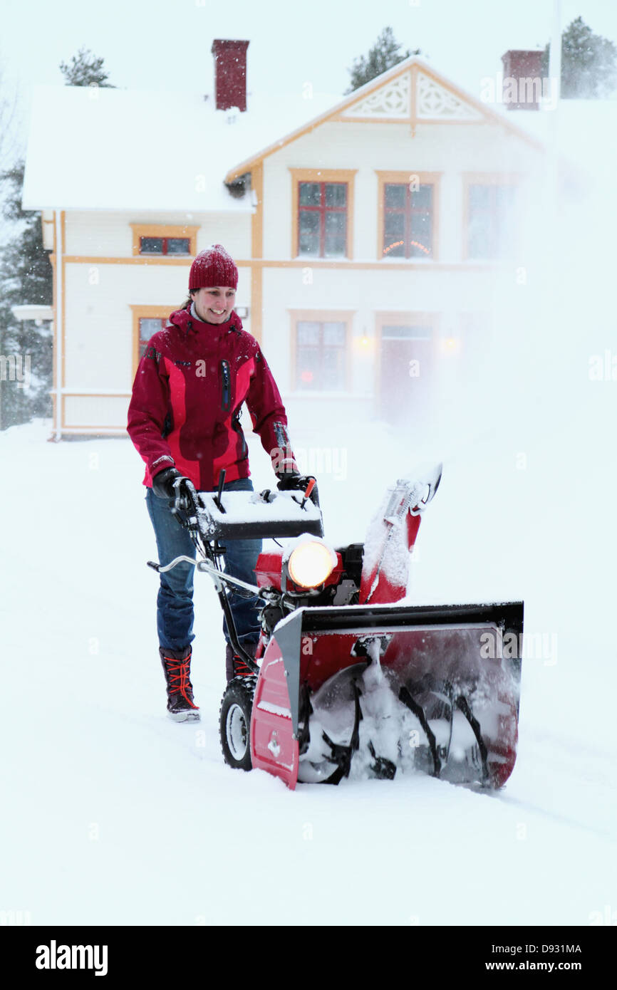Snowblower hi-res stock photography and images - Alamy