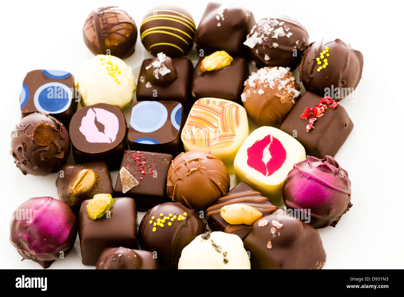 Assorted truffles at dessert bar Stock Photo - Alamy