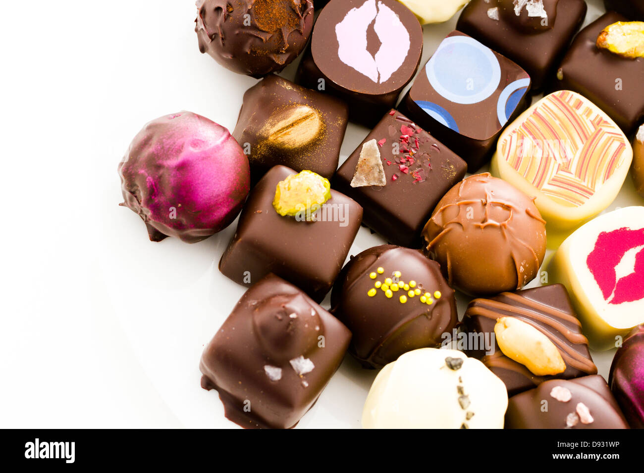 Assorted truffles at dessert bar Stock Photo - Alamy
