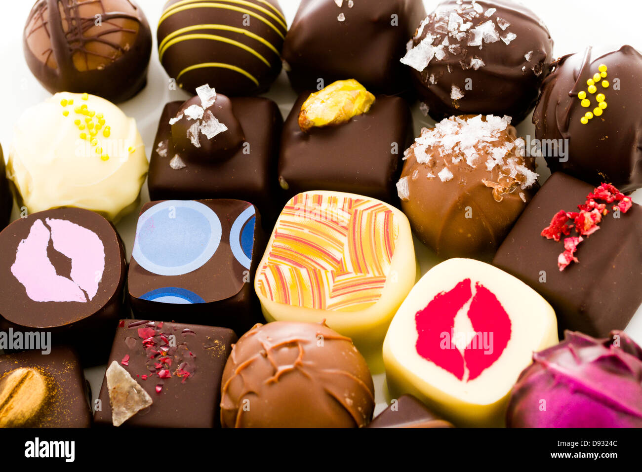 Assorted truffles at dessert bar Stock Photo - Alamy