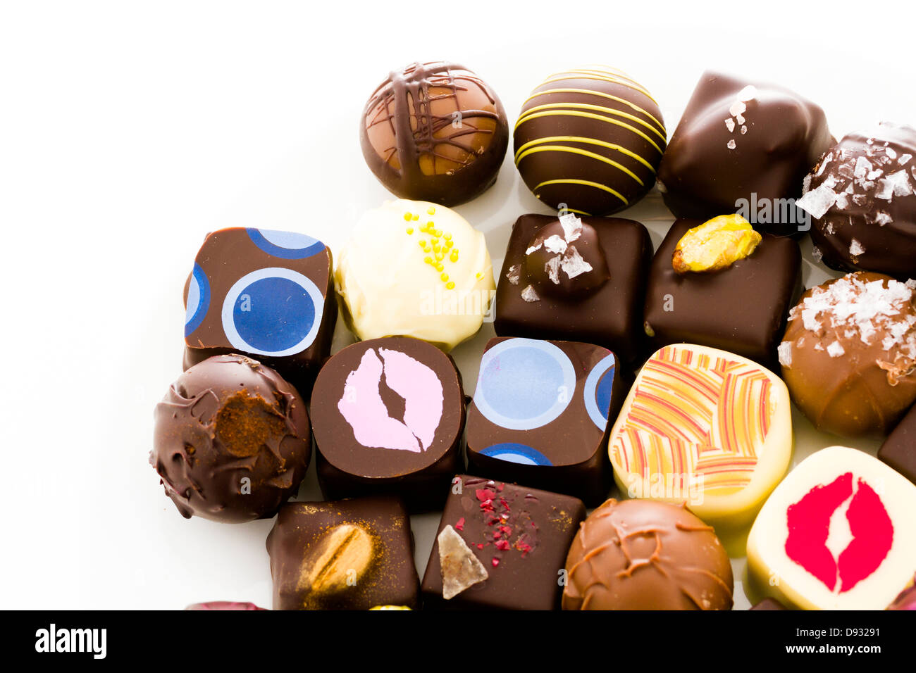 Assorted truffles at dessert bar Stock Photo - Alamy