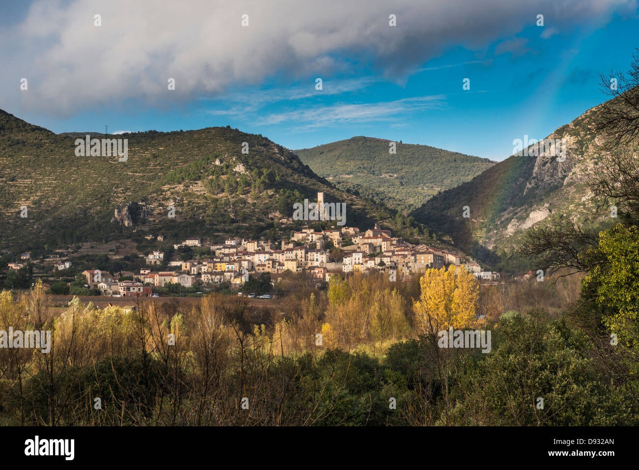 Roquebrun france herault view hi-res stock photography and images - Alamy