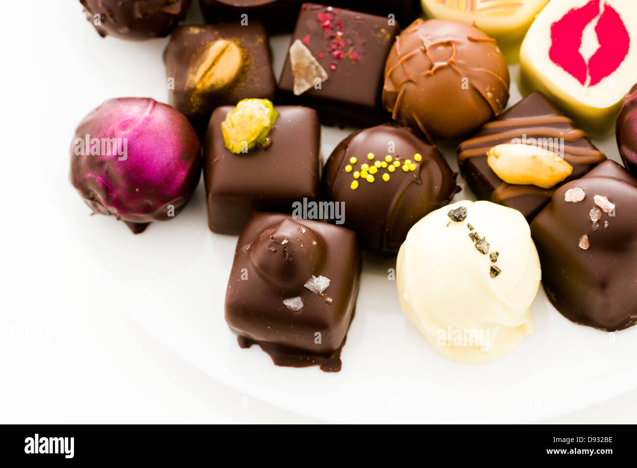 Assorted truffles at dessert bar Stock Photo - Alamy