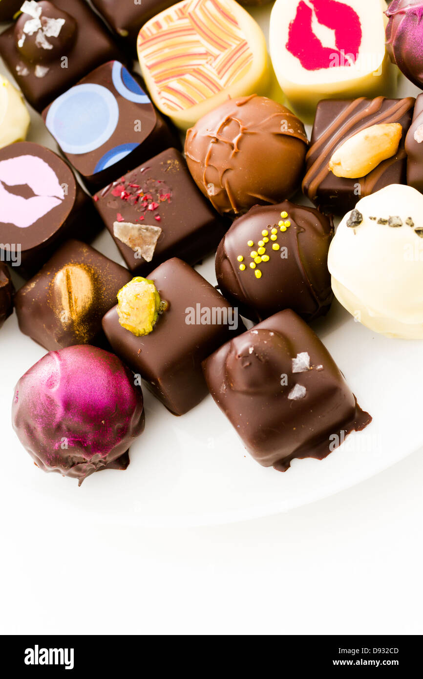 Assorted truffles at dessert bar Stock Photo - Alamy